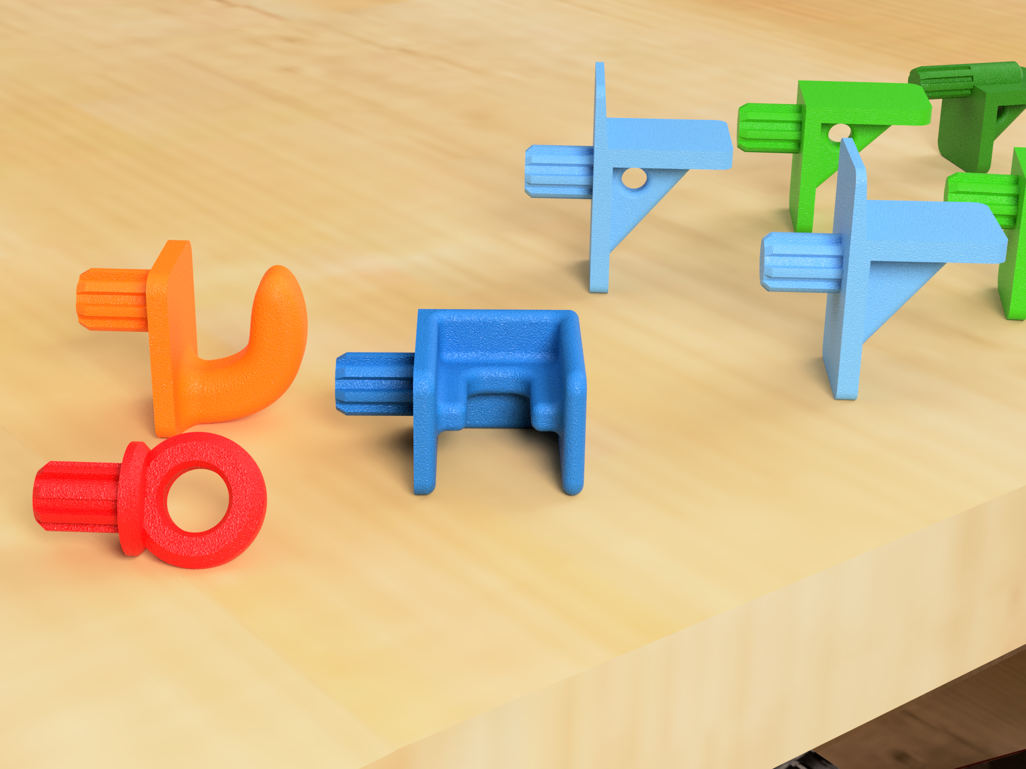 A collection of shelf pegs by Joe | Download free STL model ...