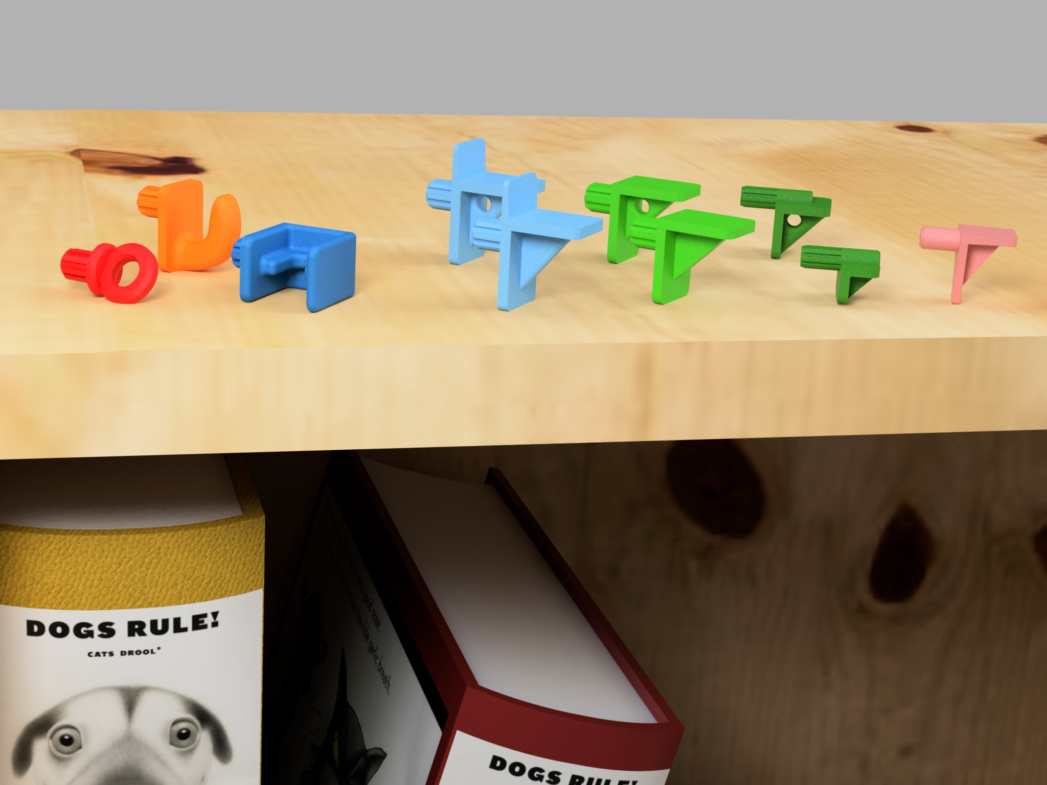 A collection of shelf pegs by Joe | Download free STL model ...