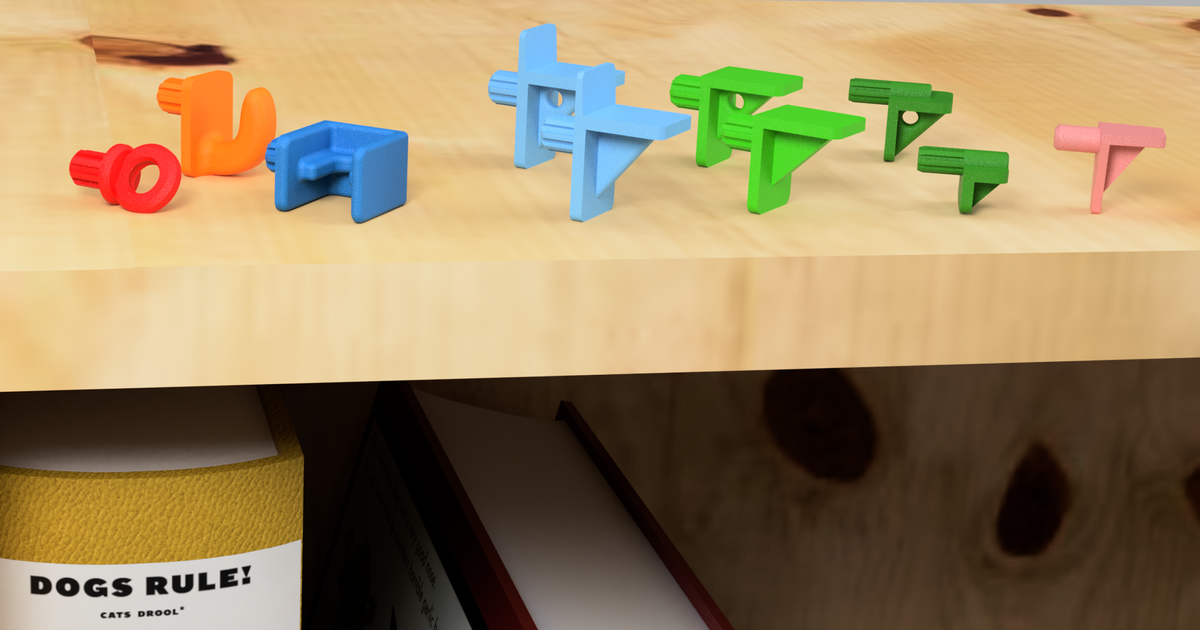 A collection of shelf pegs by Joe | Download free STL model ...