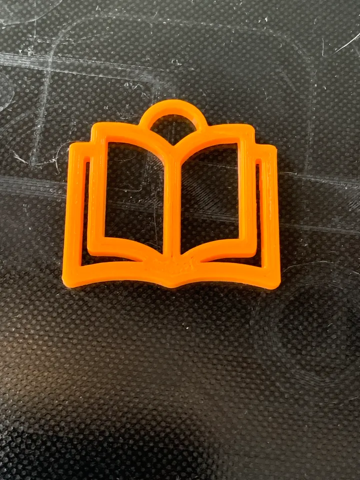 Open Book Key Tag by WiseNoodle | Download free STL model | Printables.com