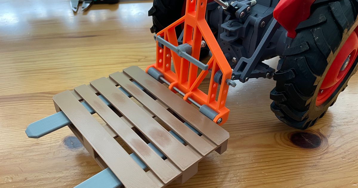 Pallet Forks Lifter for OpenRC Tractor by TheDIYGuy999 | Download free ...