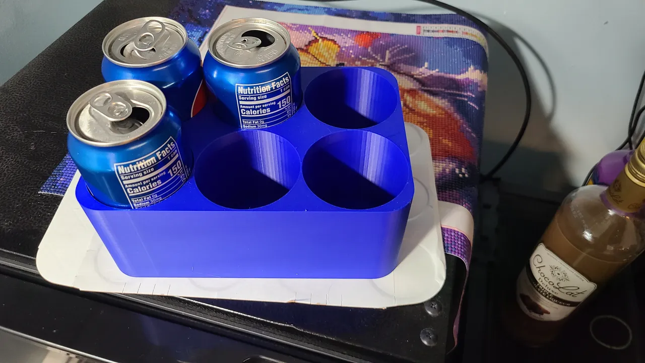 Minimal 6 pack can holder by nosut | Download free STL model ...