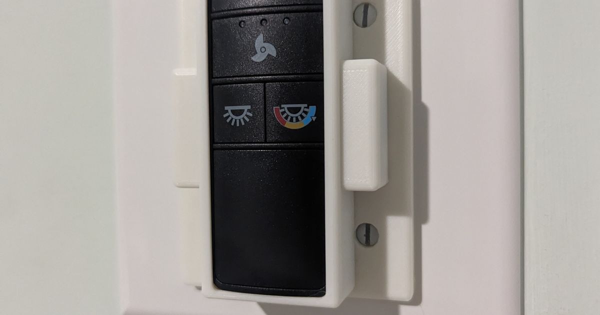 Switch plate fan remote holder by Patrick Connelly | Download free STL ...