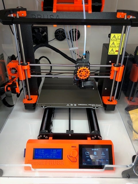 PRUSA MK3S Front panel for DSI 3.5" touch lcd screen by Adjuro ...