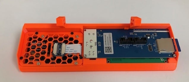 PRUSA MK3S Front panel for DSI 3.5" touch lcd screen by Adjuro ...