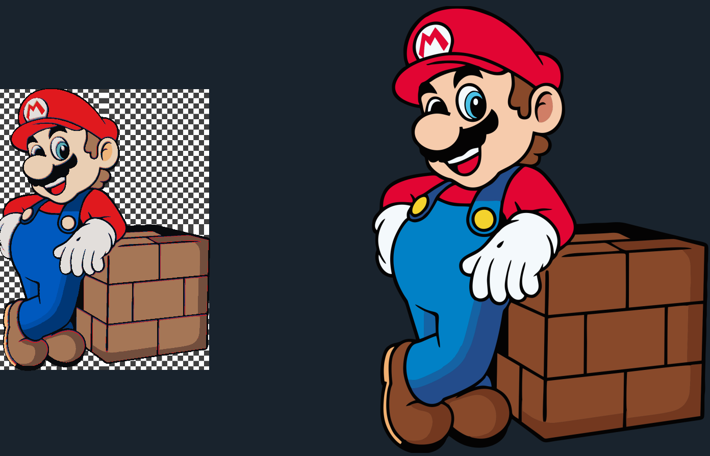 HueForge Mario Leaning on a Block [Multicolor] by Joseph Salonis ...