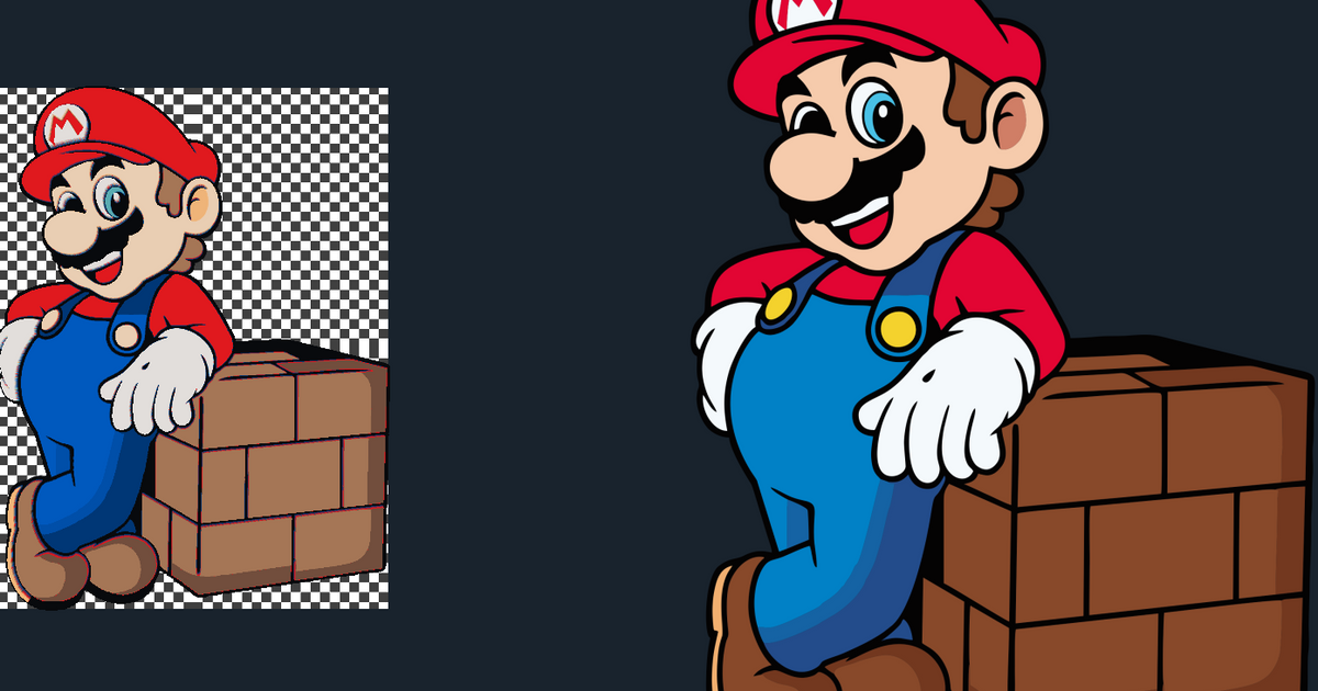 HueForge Mario Leaning on a Block [Multicolor] by Joseph Salonis ...