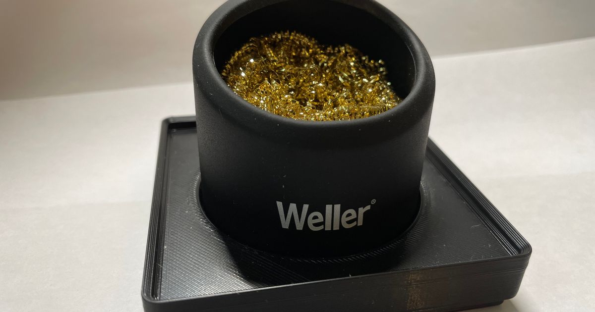 Gridfinity Weller soldering sponge 2x2 bin by Alessandro | Download ...