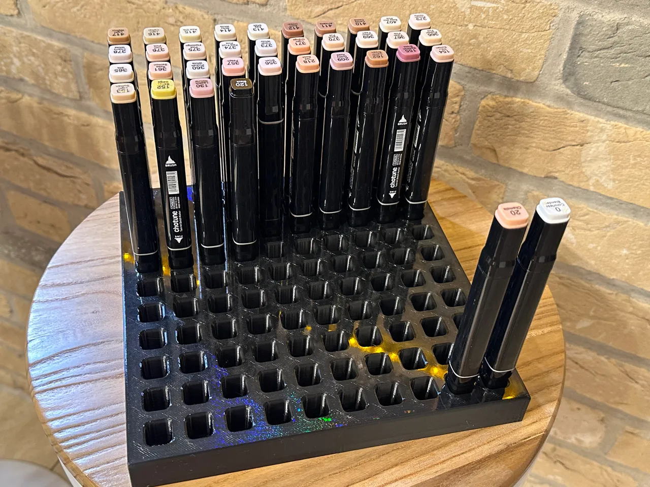 Alcohol Pen Storage Board by JAV3D | Download free STL model ...