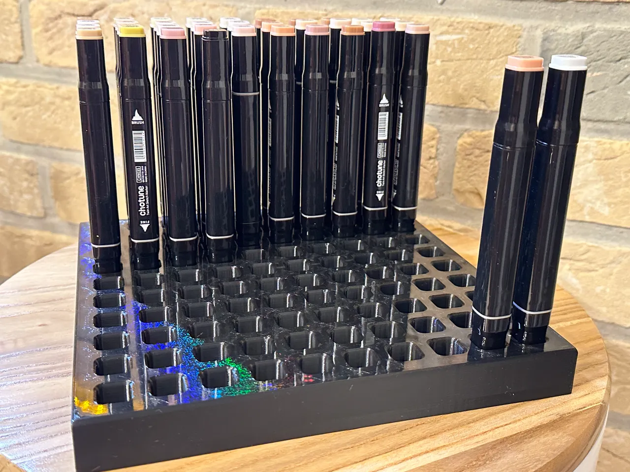 Alcohol Pen Storage Board by JAV3D | Download free STL model ...