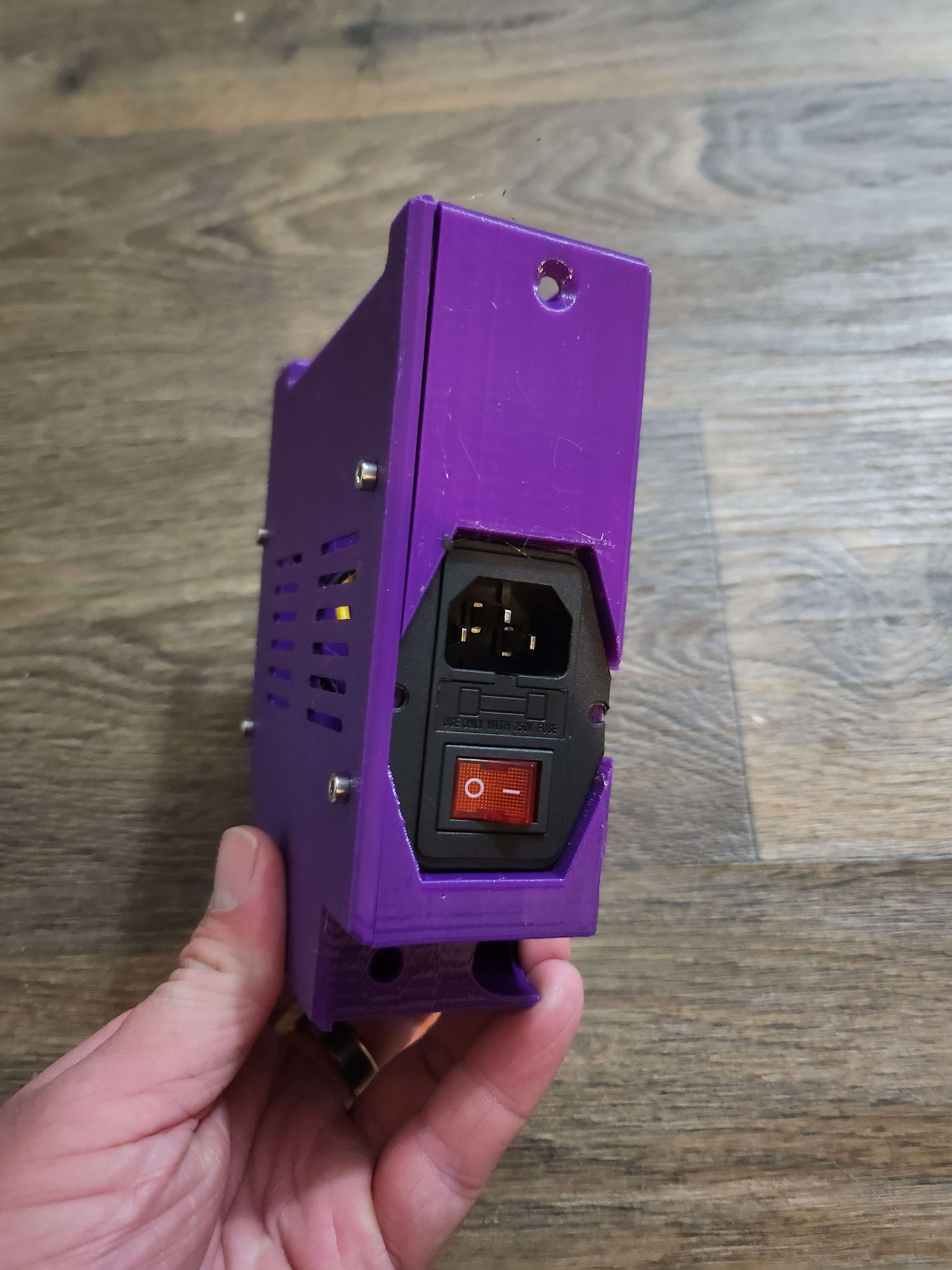 Prusa bear mk3 meanwell psu (socket + switch combo mod) by Dragon Lair ...