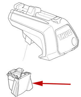 Thule 1500052986 or Thule 52986 Cover Cap For Thule Evo Raised Rail by ...