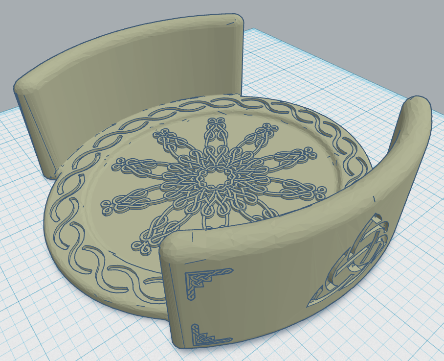 Celtic Coaster Holder by Peter Ennist | Download free STL model ...