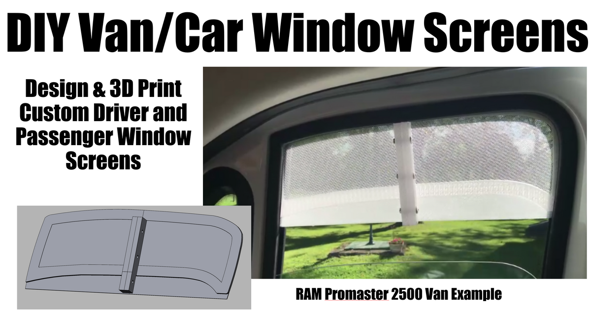 RAM Promaster Window Screens by Simple3D | Download free STL model ...