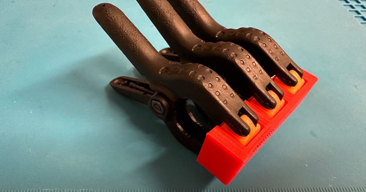 Mini Clamps Storage Bracket in 3-, 4-, and 6-way versions. by Ememell ...