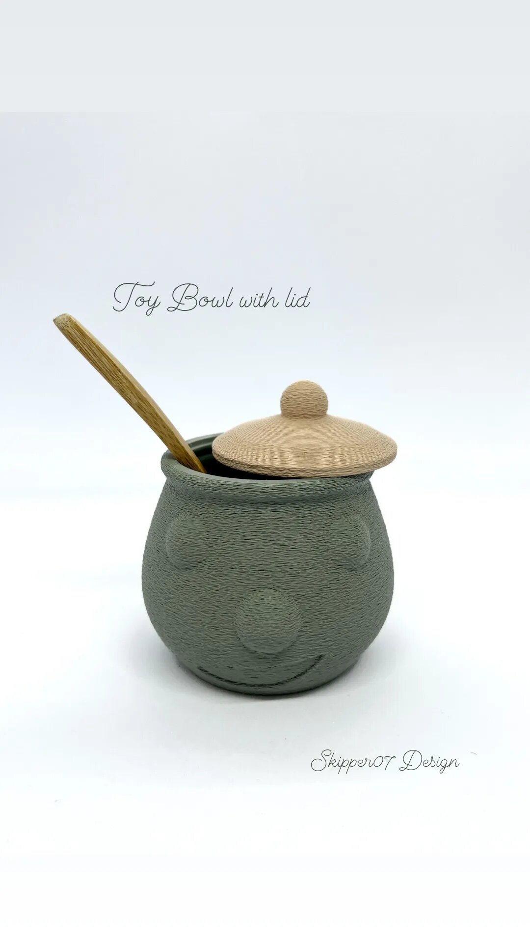 Toy Bowl with lid by Skipper07 | Download free STL model | Printables.com