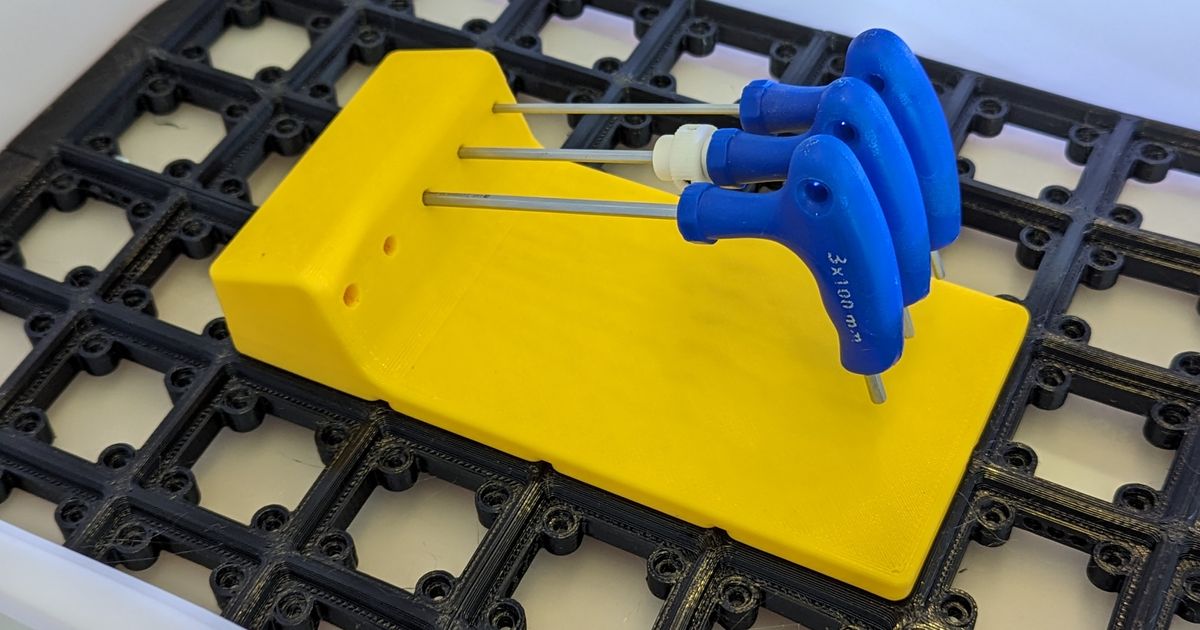 Gridfinity Allen Key with Grip Holder / Inbusschlüsselhalter by MadestCat | Download free STL ...