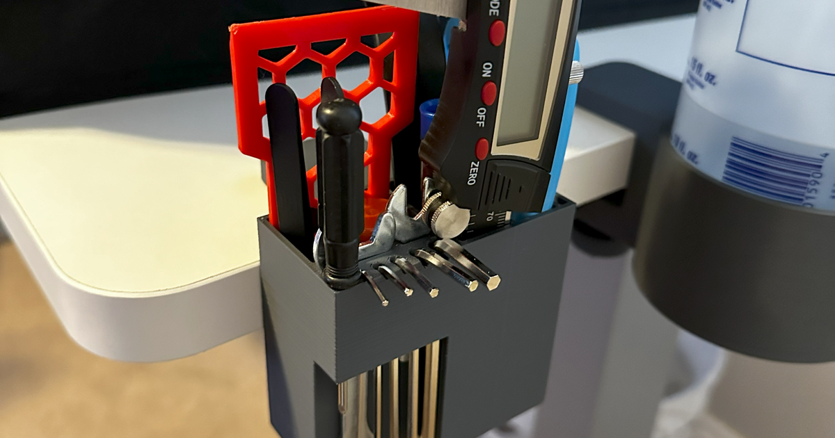 Desk Clamp 3D Printer Tool Holder by cmerkle | Download free STL model ...