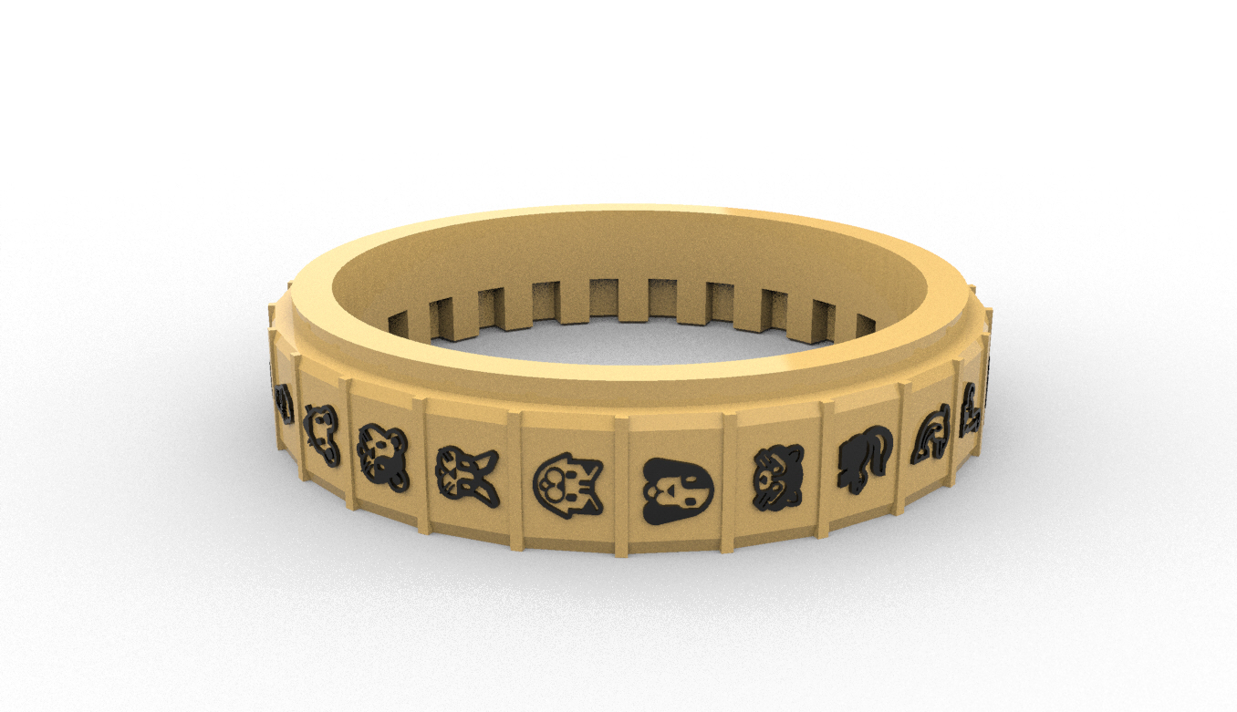 CRYPTEX - ICON/EMOTICON/SYMBOL Letter Wheel (& Blank Letter Wheel .STEP ...