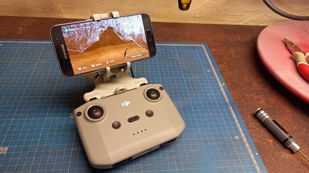 DJI MAVIC AIR 2 Adjustable and automatic phone holder with a neck strap ...