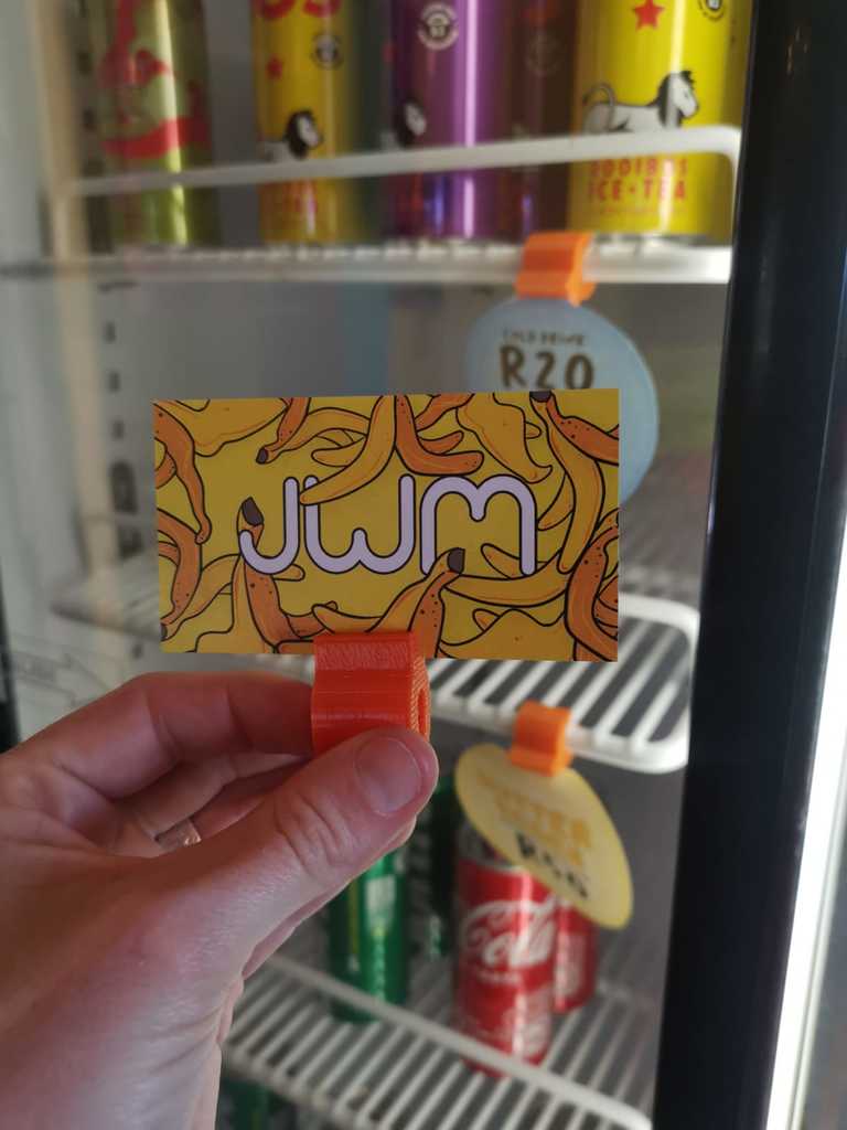 Fridge price/ name display shelf hook by JellyWobble | Download free ...
