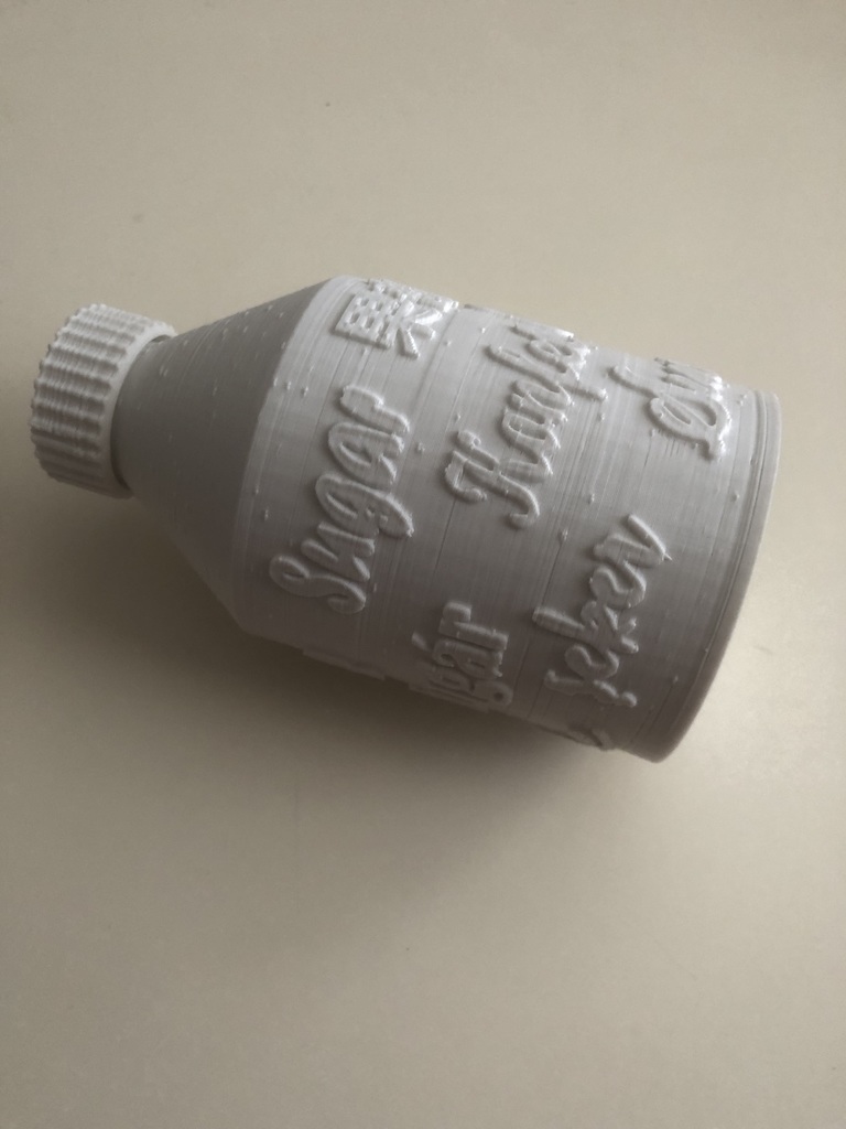 BOTTLE CONTAINER WITH HIDDEN COMPARTMENT (PRINT-IN-PLACE) by Botcan3D ...
