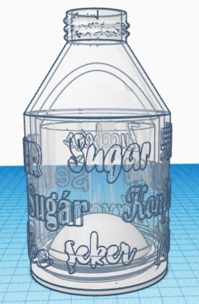 BOTTLE CONTAINER WITH HIDDEN COMPARTMENT (PRINT-IN-PLACE) by Botcan3D ...