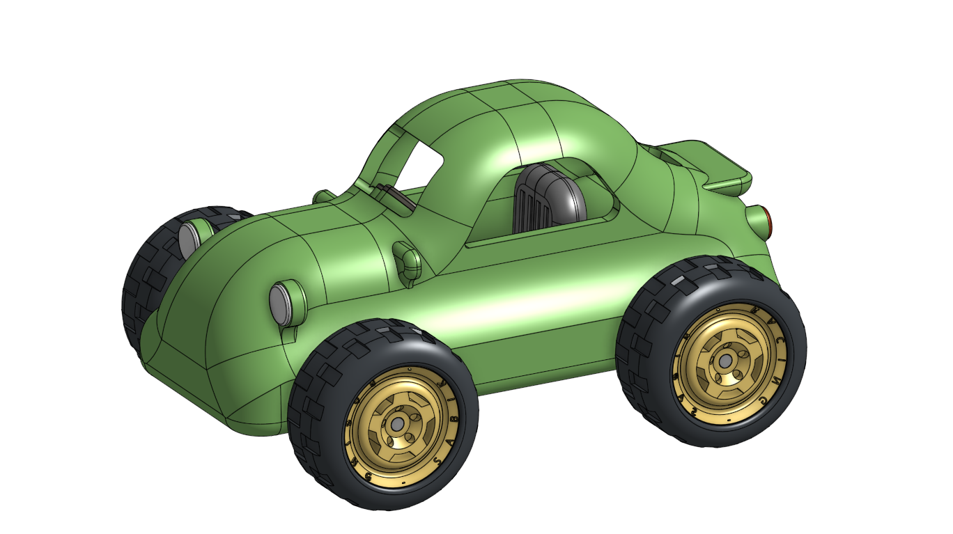 Racing Car - Little Buggy by Zdeněk Sába | Download free STL model ...