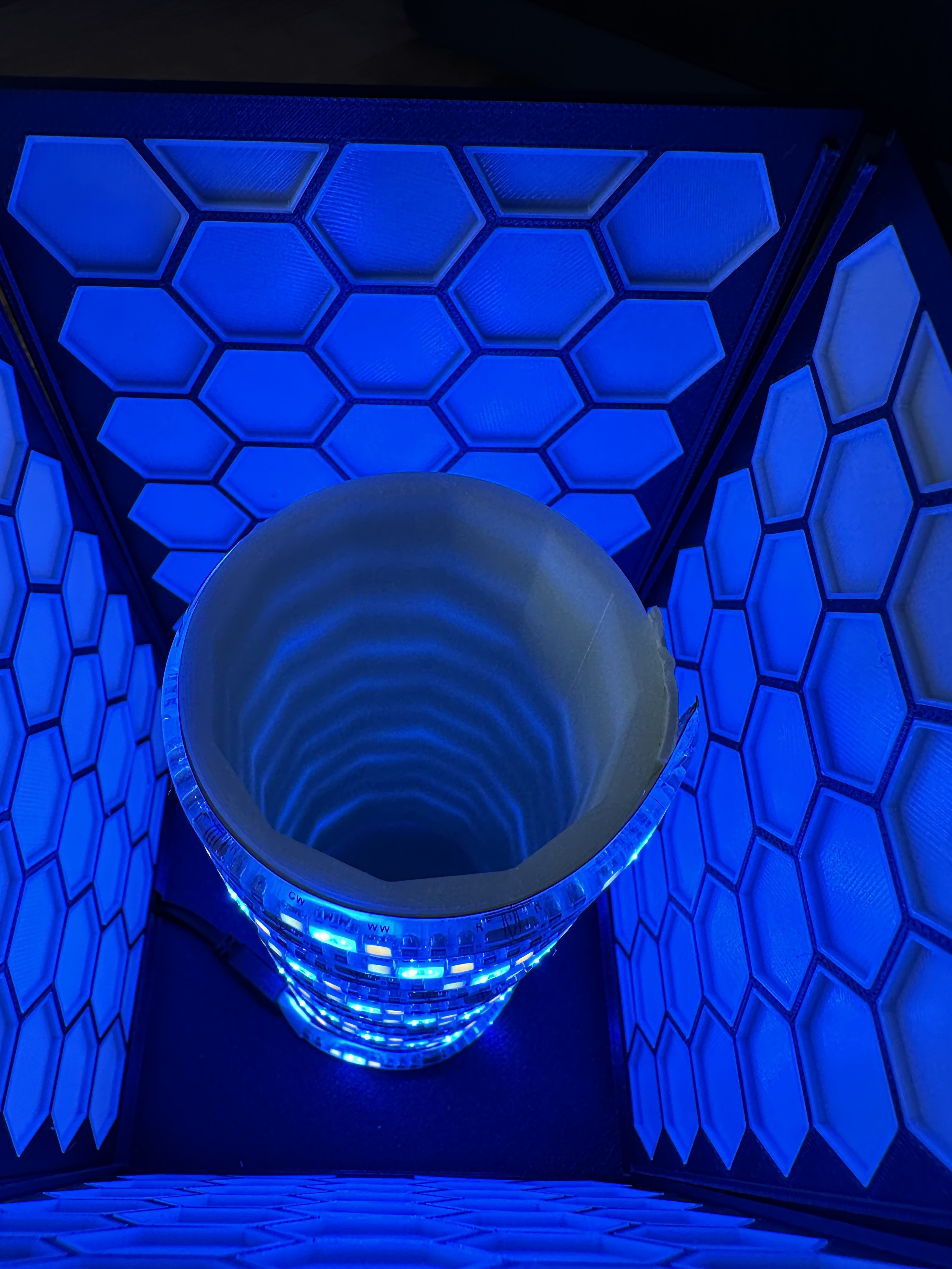 Hex Table Lamp Remix by Morris | Download free STL model | Printables.com