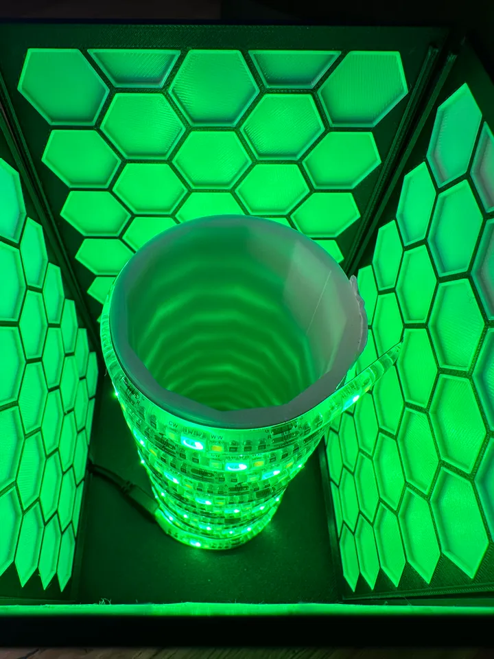 Hex Table Lamp Remix by Morris | Download free STL model | Printables.com