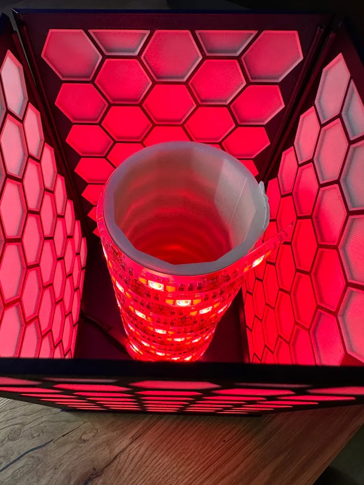 Hex Table Lamp Remix by Morris | Download free STL model | Printables.com