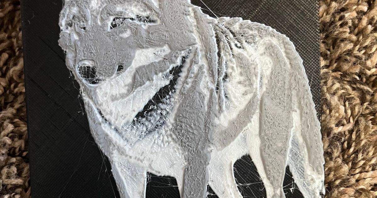 AI-Generated Wolf by Phantom Printer | Download free STL model ...