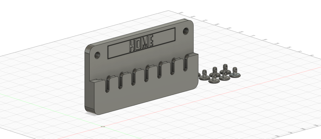 wall key holder by JexDr | Download free STL model | Printables.com