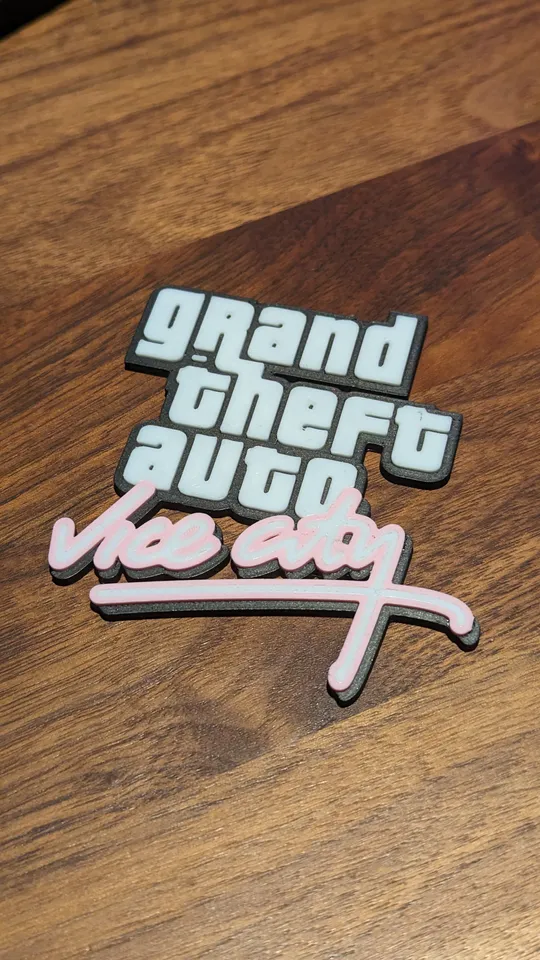 GTA Vice City Desk/Sign by Andy Pandy Designs | Download free STL model ...