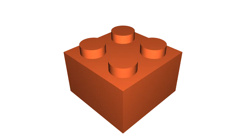 2x2 Lego Brick by Major_RedStar | Download free STL model | Printables.com
