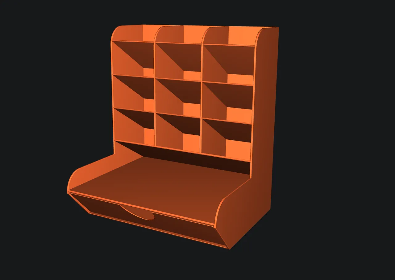 Desk Drawer print in place version by yahbluez | Download free STL ...