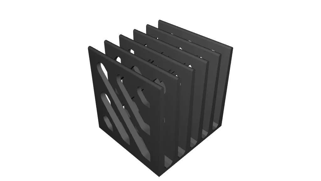 Book and File Organizer (Vertical) by southbaygsr | Download free STL ...