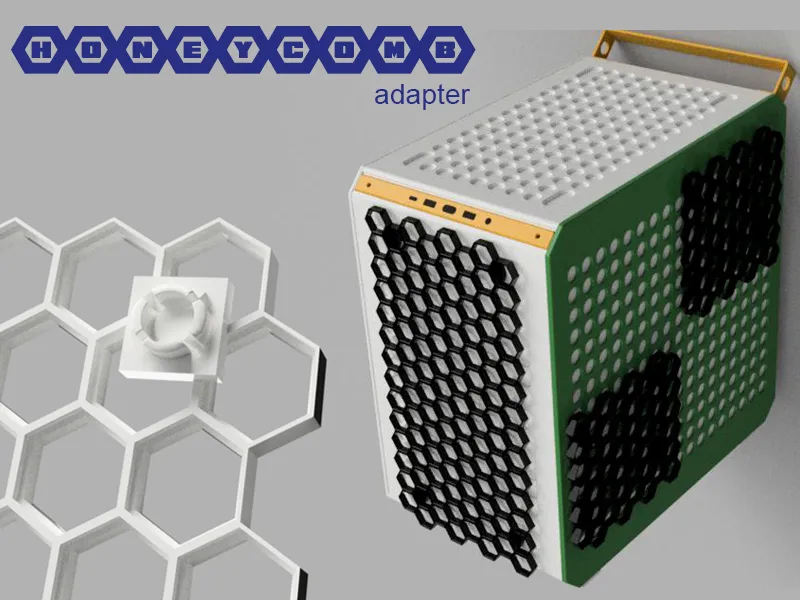 Honeycomb adapter by A2S_dESING | Download free STL model | Printables.com
