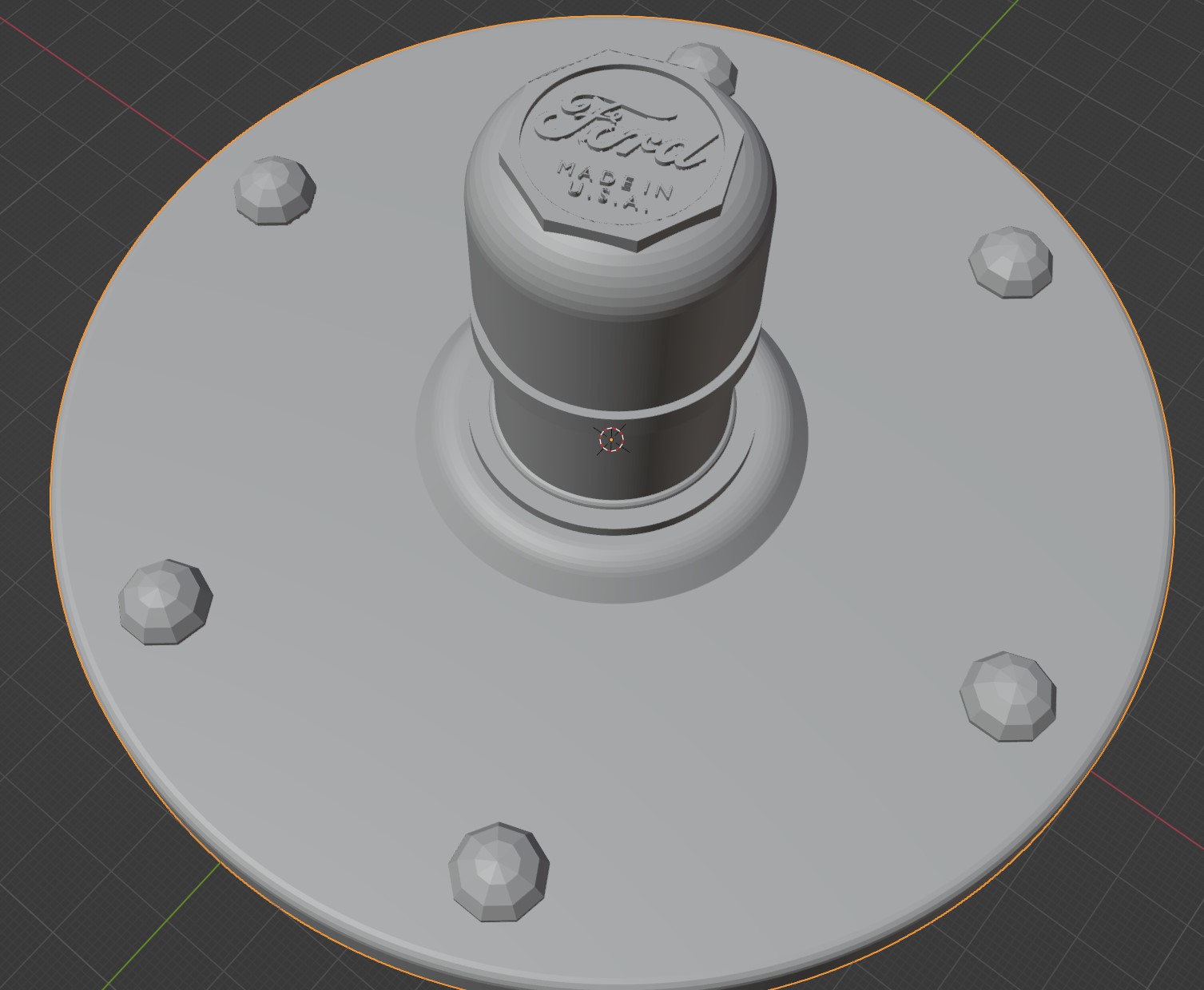 Replica Ford Model T wheel hub by EDGeProjects | Download free STL ...