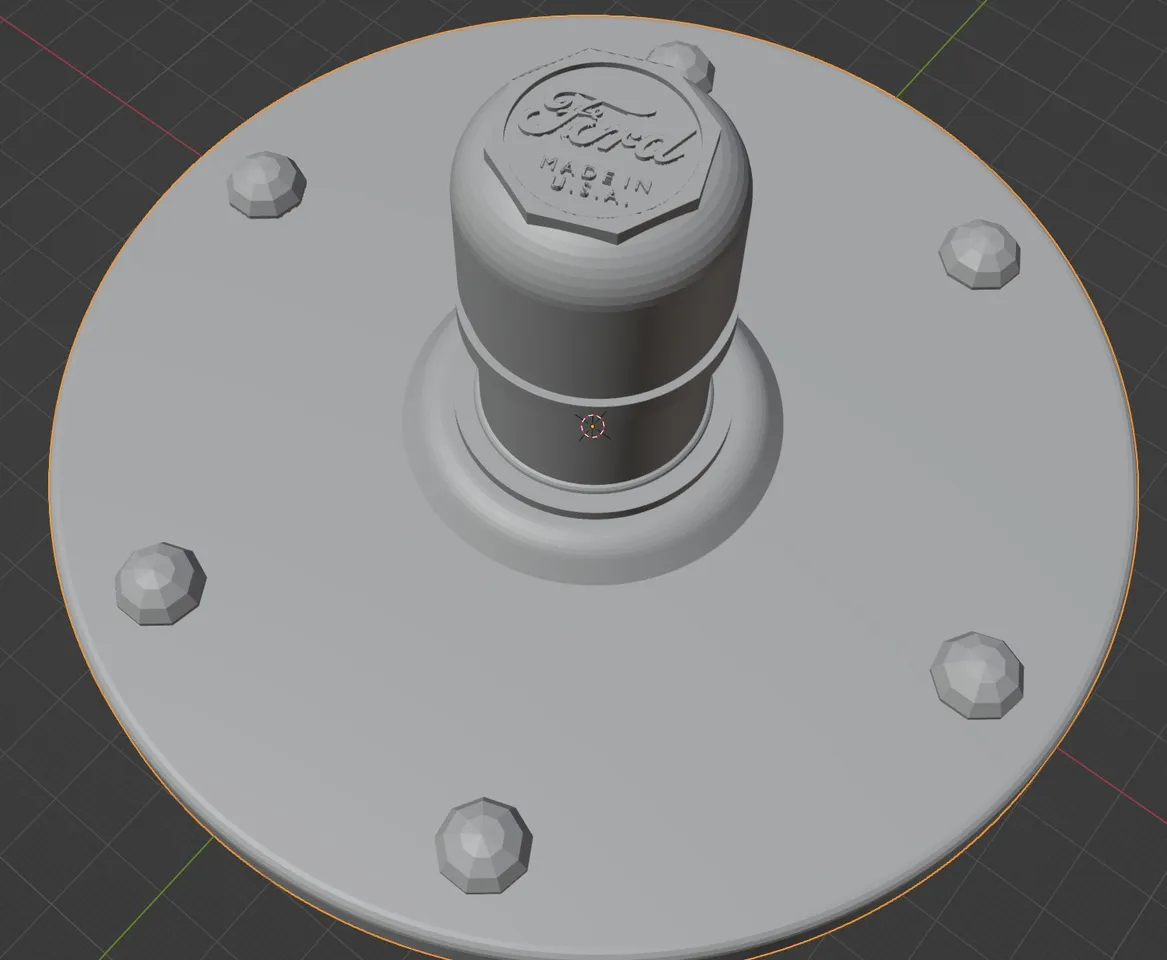 Replica Ford Model T wheel hub by EDGeProjects | Download free STL ...