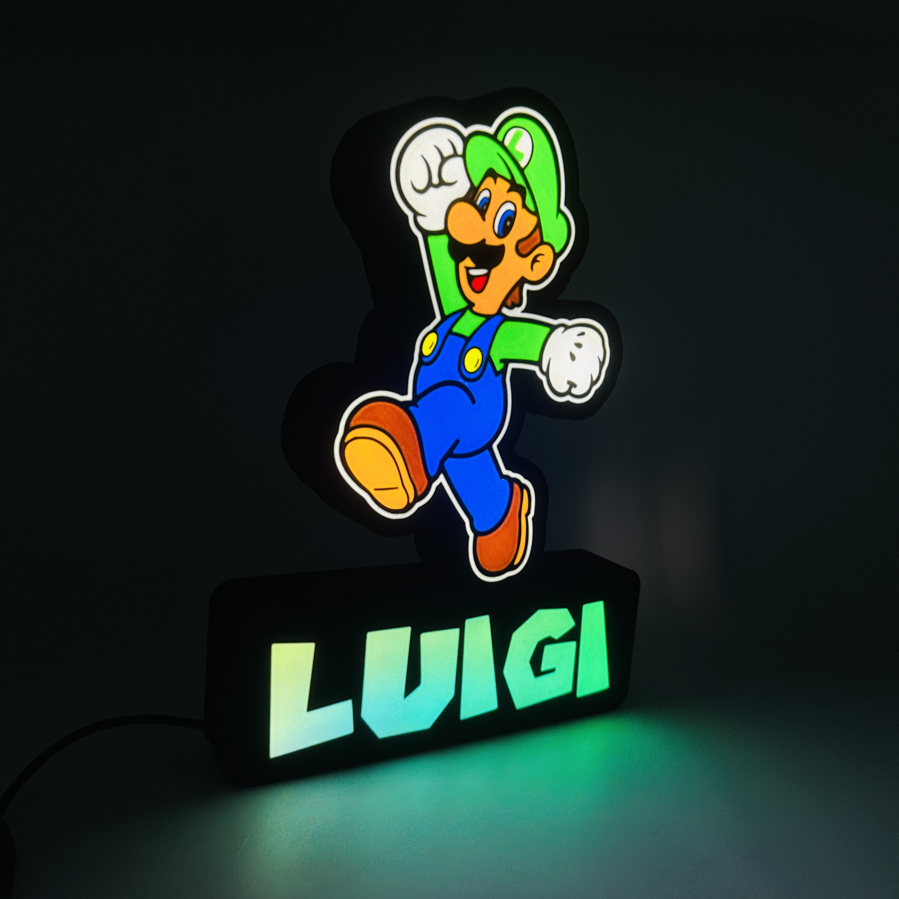 Luigi Led lamp by Smart3d By Gabriel Gomes | Download free STL model ...
