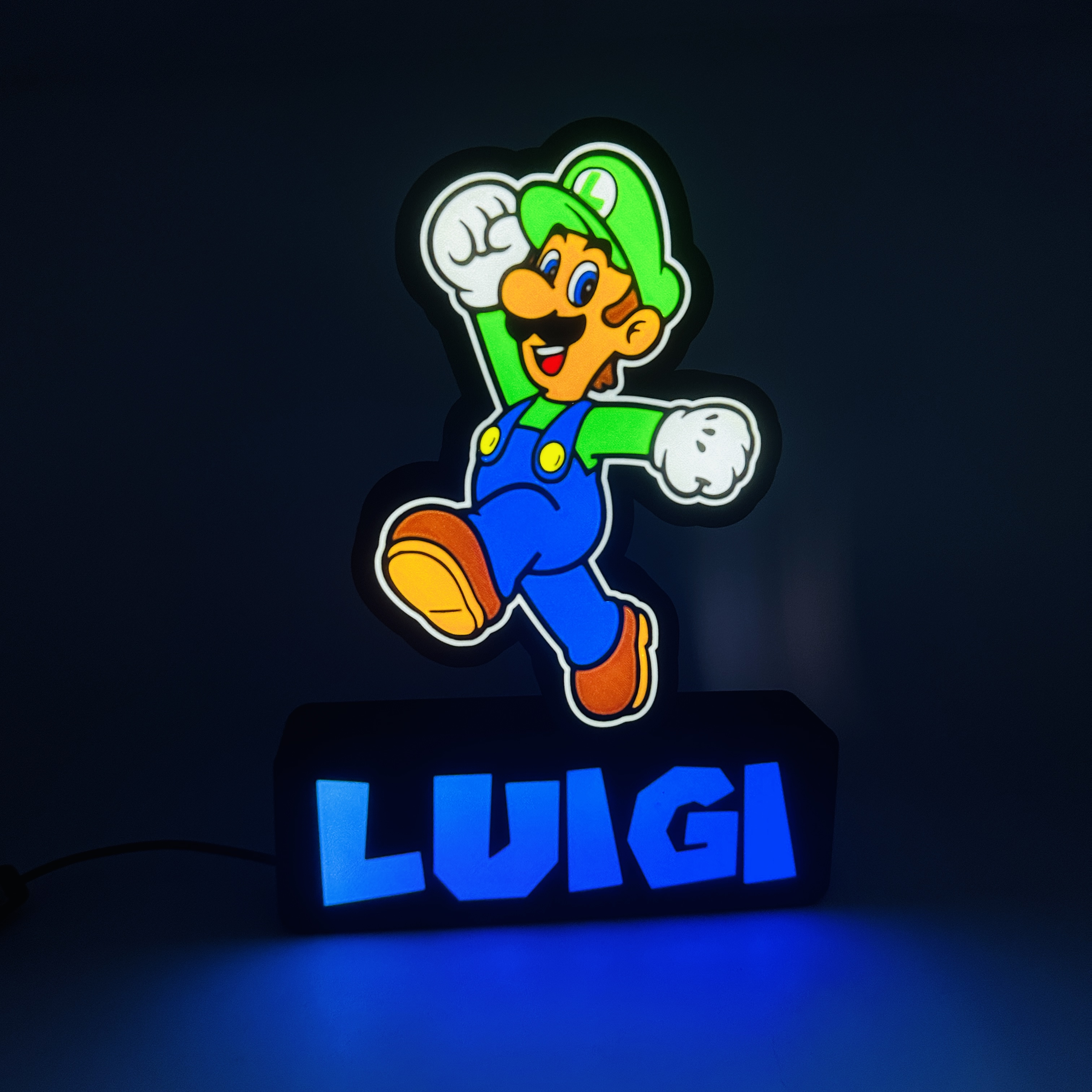 Luigi Led lamp by Smart3d By Gabriel Gomes | Download free STL model ...