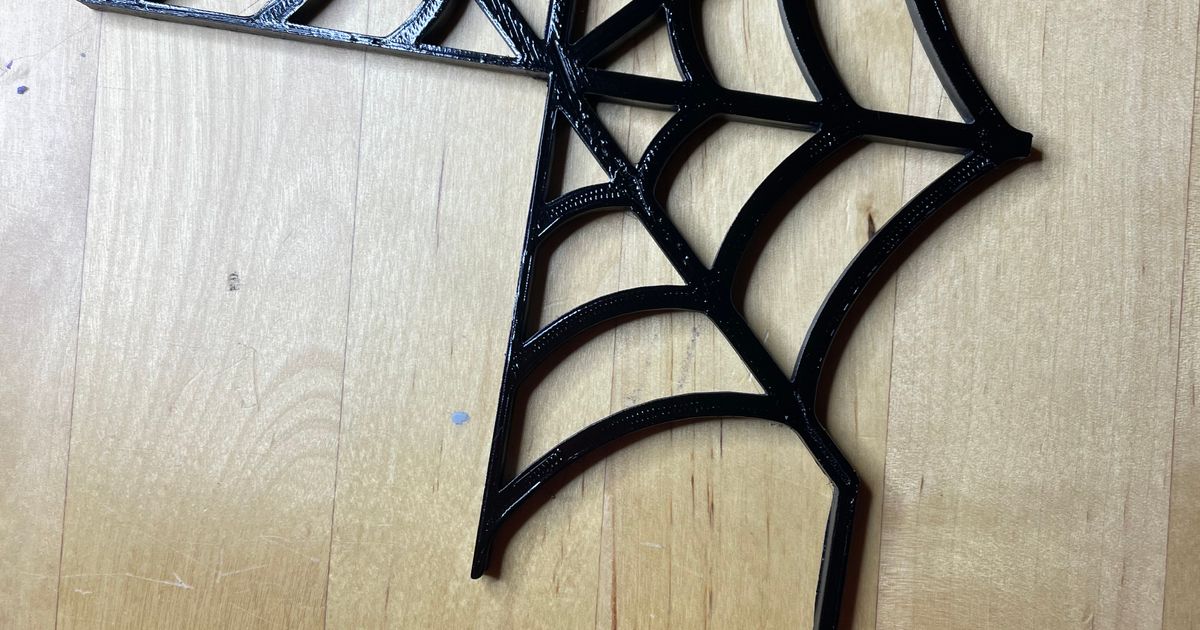 Spider web door hanger by Uncle Doody | Download free STL model ...