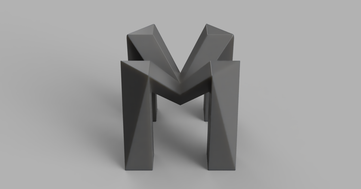 The letter M by Mauro Figueira | Download free STL model | Printables.com