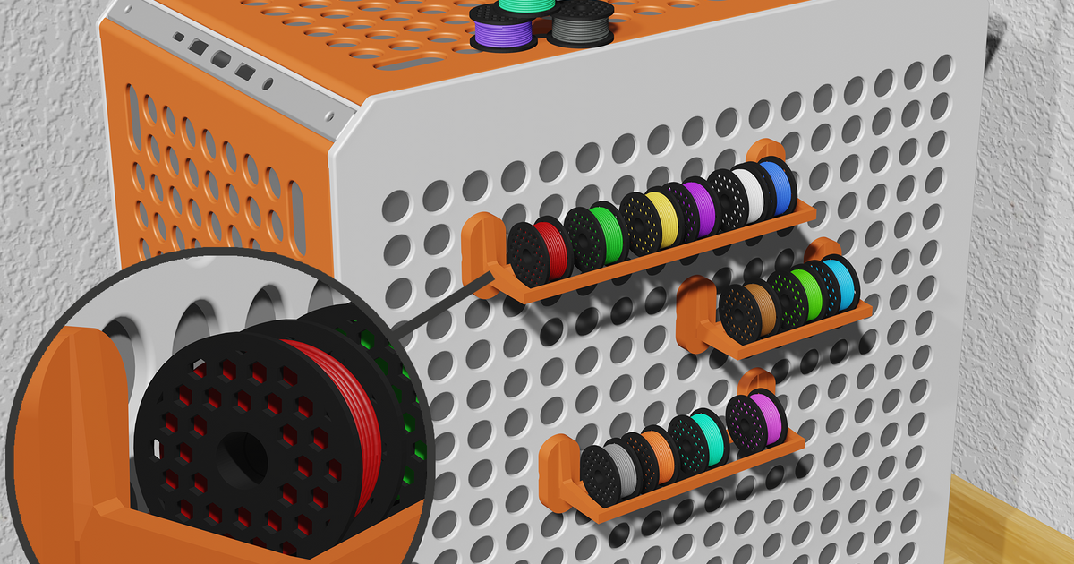 Hex filament spool maker space decoration for Qube 500 por Molodos ...