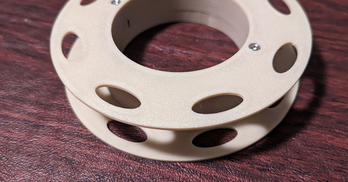 Sample Filament Spool (adjusted) by Brett Hampton | Download free STL ...