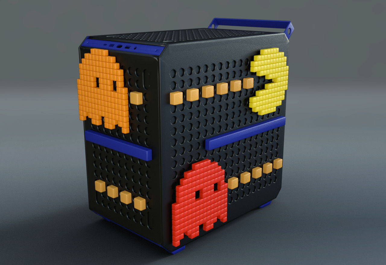 Qube 500 - (Pac-Man Style) by Dirac Arts | Download free STL model ...