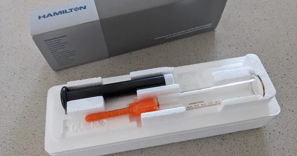 Needle Cap for 10 mL gastight hamilton syringe by SteveW91 | Download ...