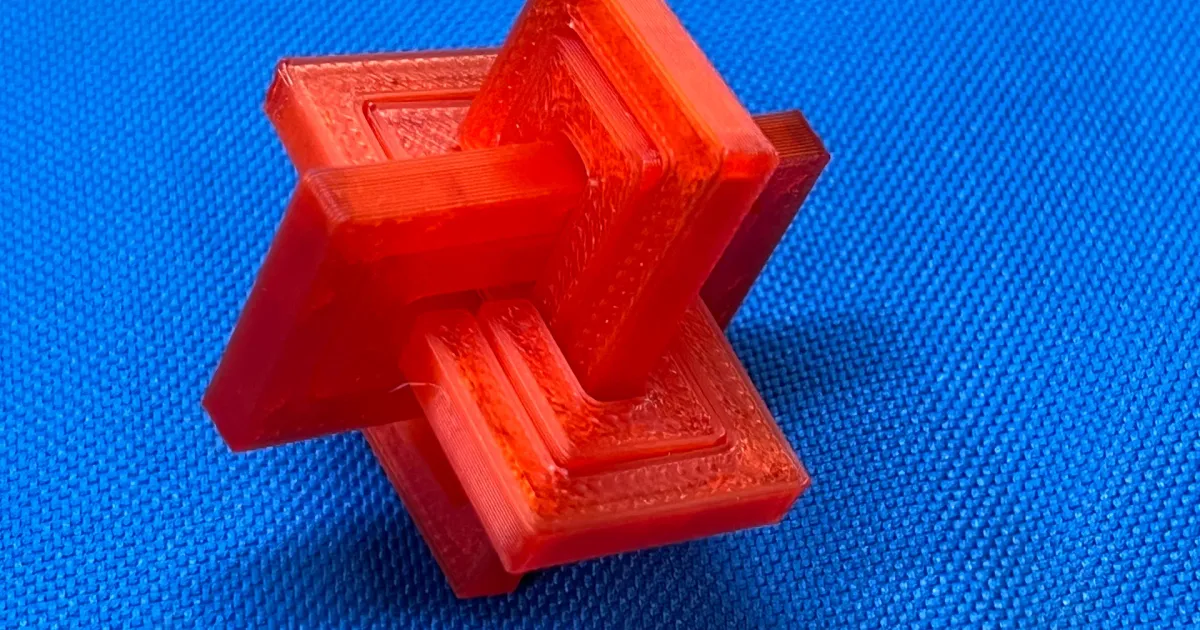 Brain Teaser: 3D Cross by thomers | Download free STL model ...