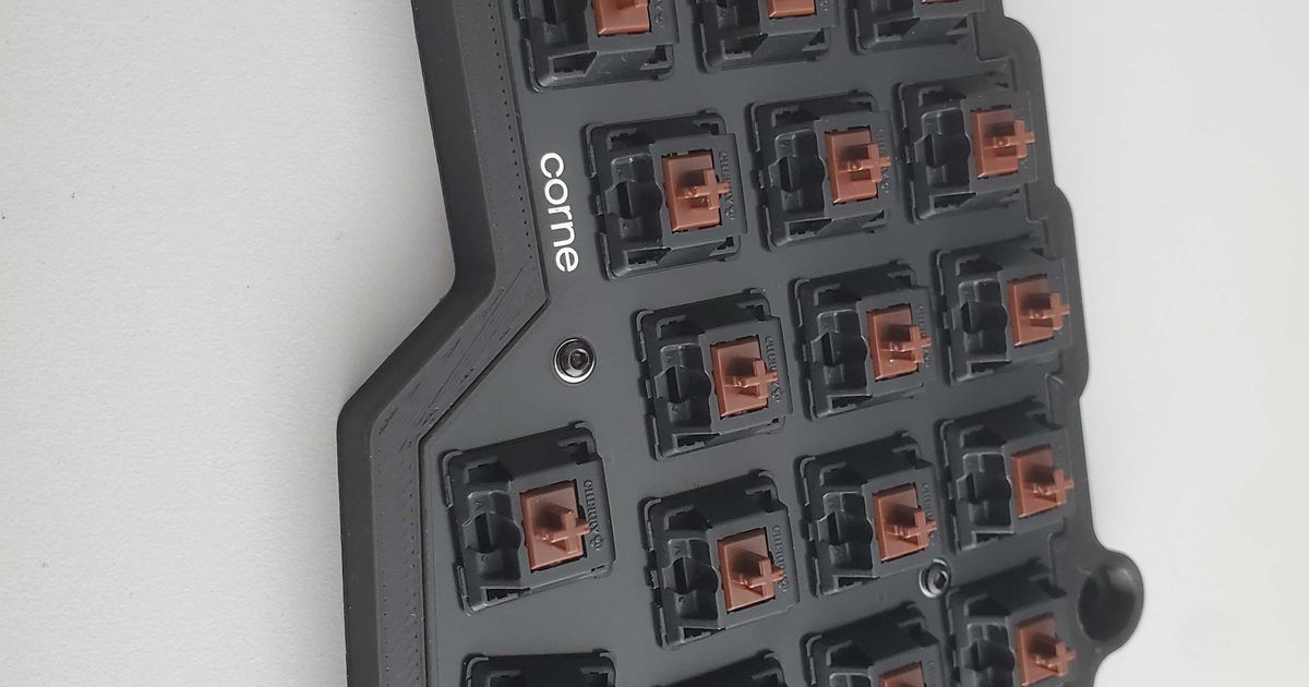Corne Keyboard Low case - With standoff included by Bqbqr | Download free STL model | Printables.com